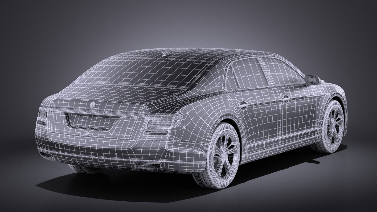 Generic Luxury Saloon 2016 (V-Ray) 3D Model by SQUIR