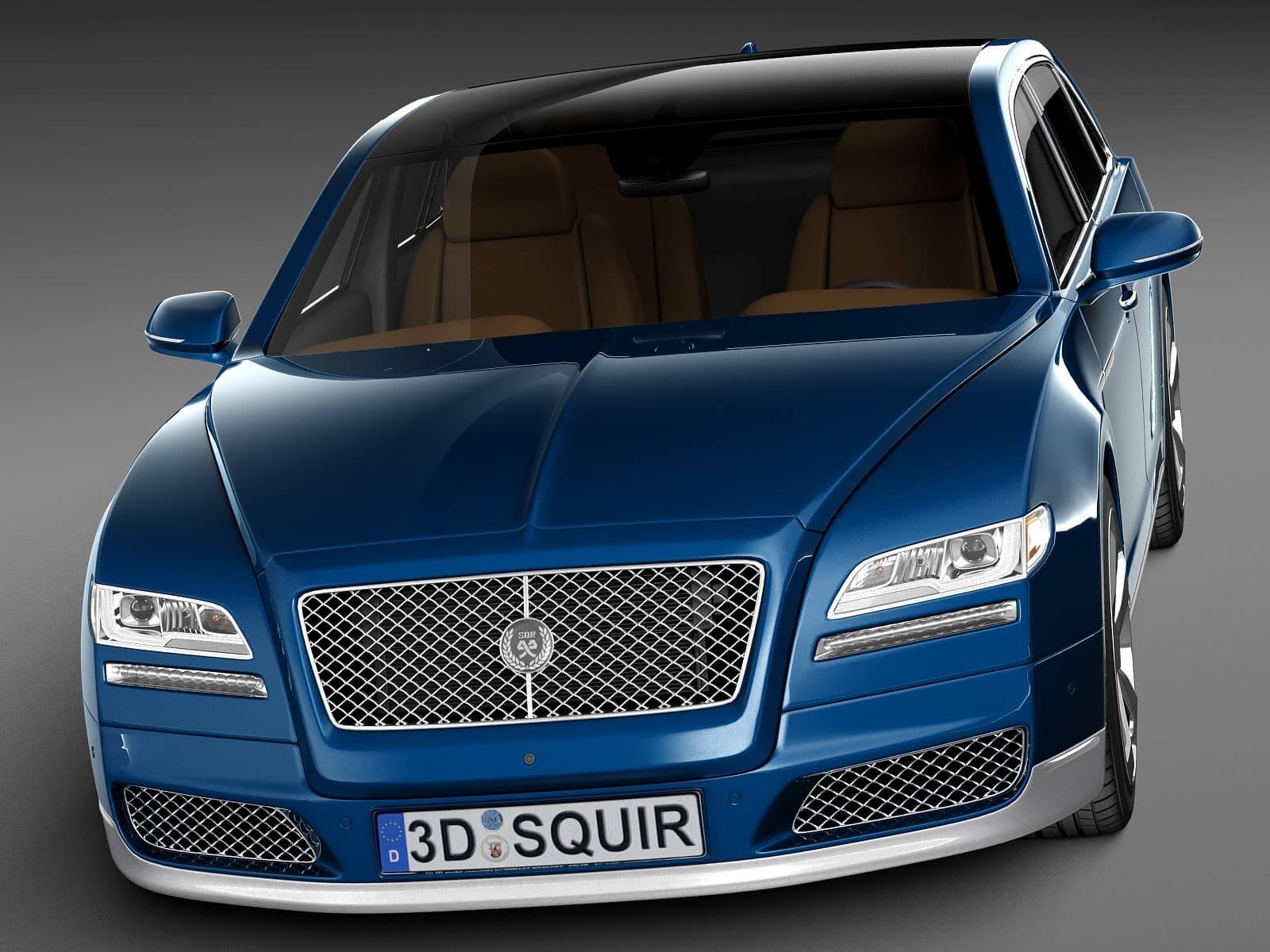 Generic Luxury Saloon 2016 - 3D Model by SQUIR