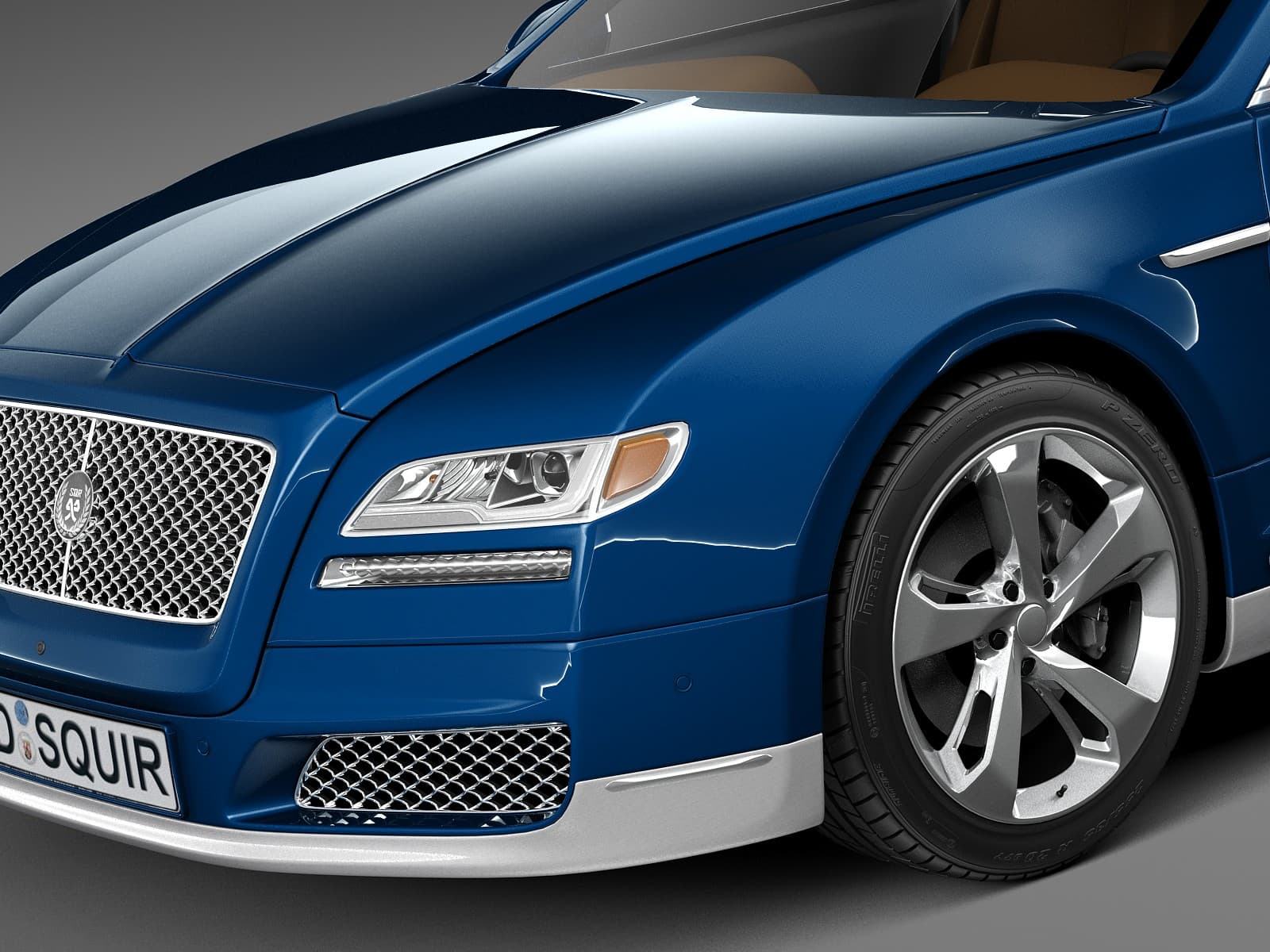 Generic Luxury Saloon 2016 - 3D Model by SQUIR