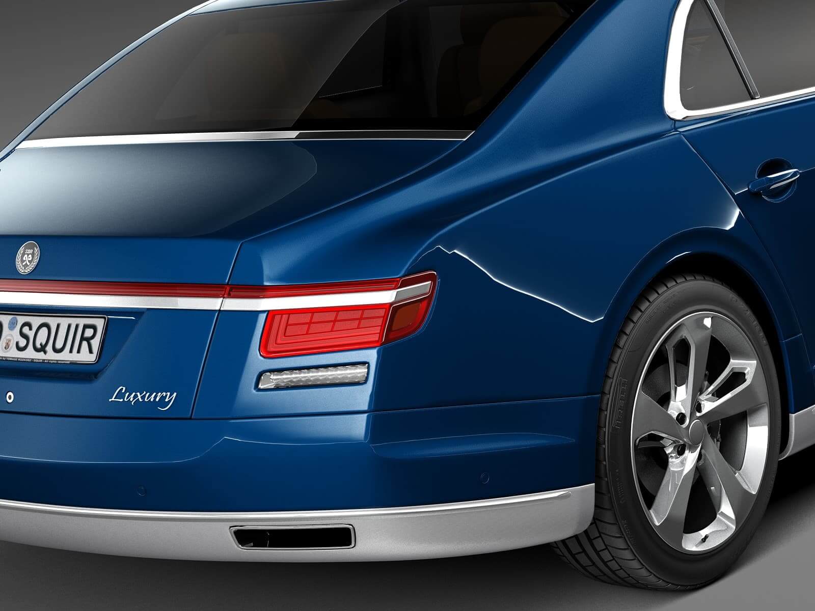 Generic Luxury Saloon 2016 - 3D Model by SQUIR