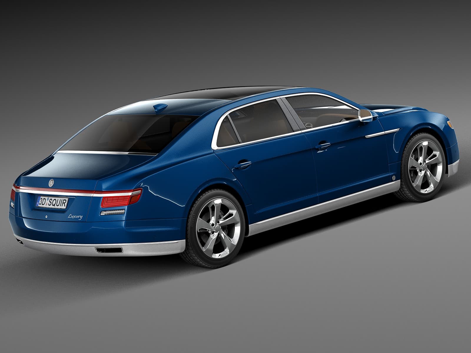 Generic Luxury Saloon 2016 - 3D Model by SQUIR