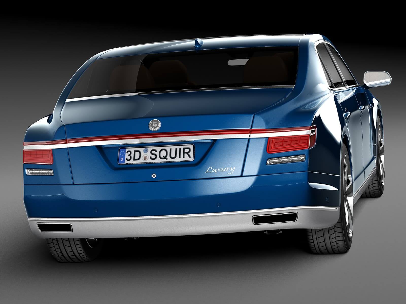 Generic Luxury Saloon 2016 - 3D Model by SQUIR