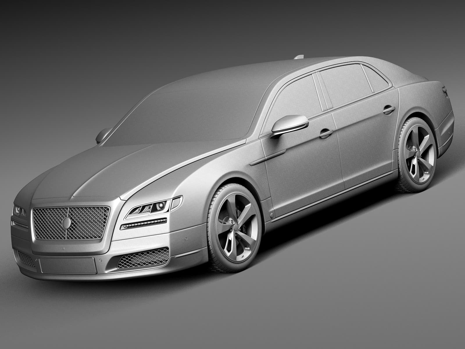 Generic Luxury Saloon 2016 - 3D Model by SQUIR