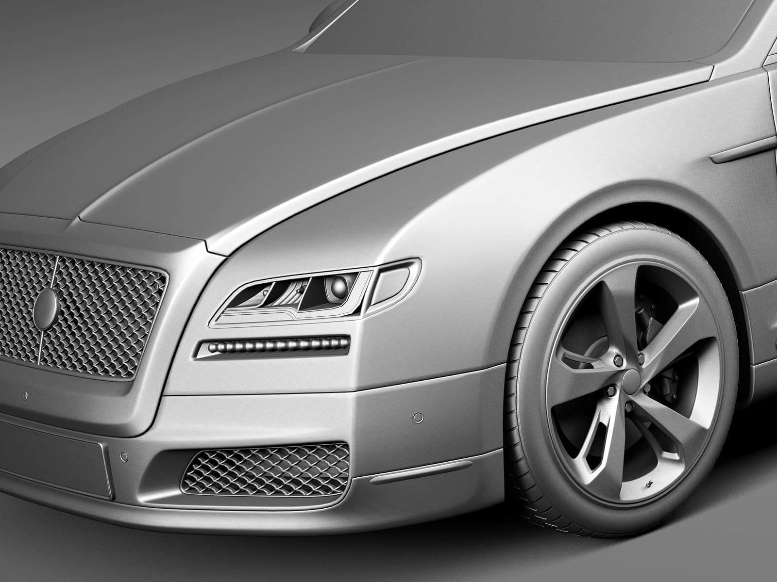 Generic Luxury Saloon 2016 - 3D Model by SQUIR