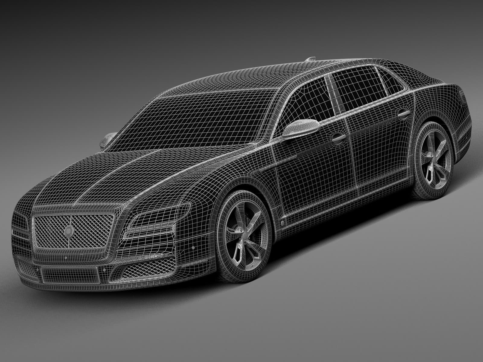 Generic Luxury Saloon 2016 - 3D Model by SQUIR