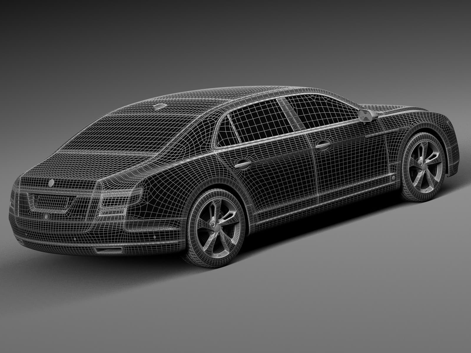 Generic Luxury Saloon 2016 - 3D Model by SQUIR