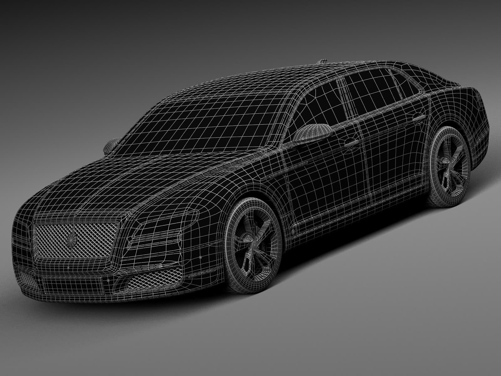 Generic Luxury Saloon 2016 - 3D Model by SQUIR