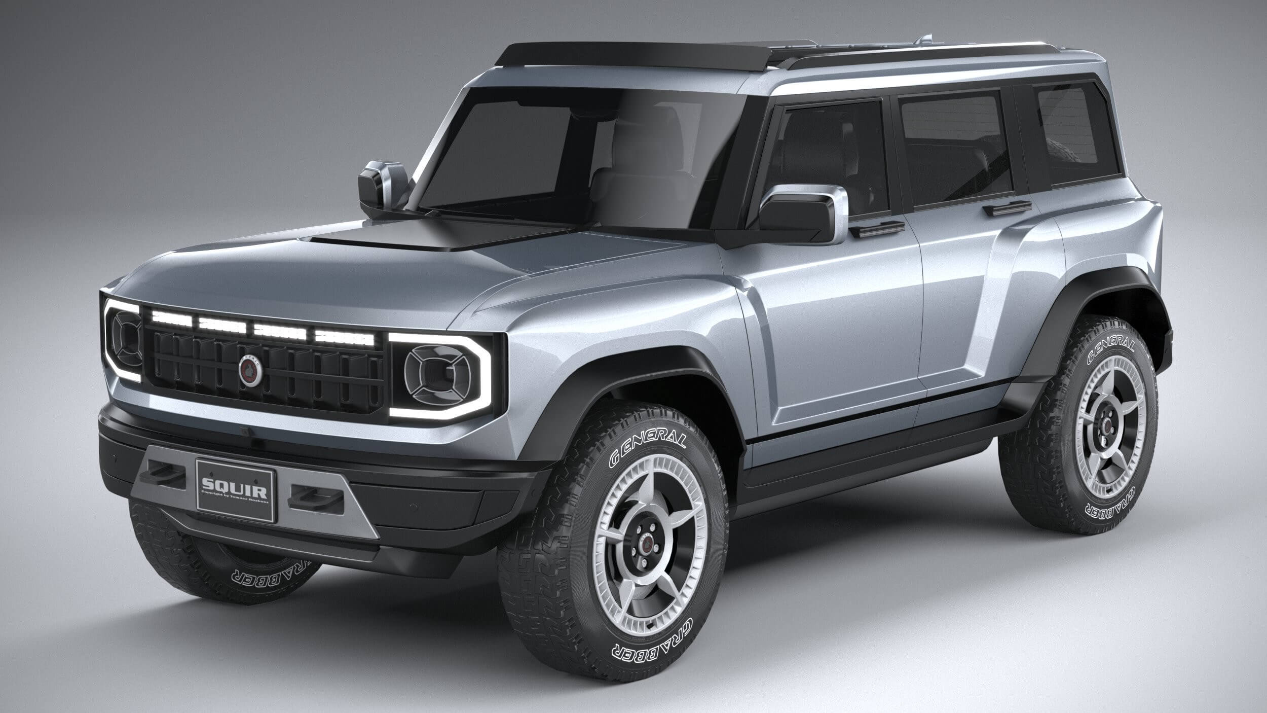 Generic Offroad EV V1 2022 Low Poly - 3D Model by SQUIR