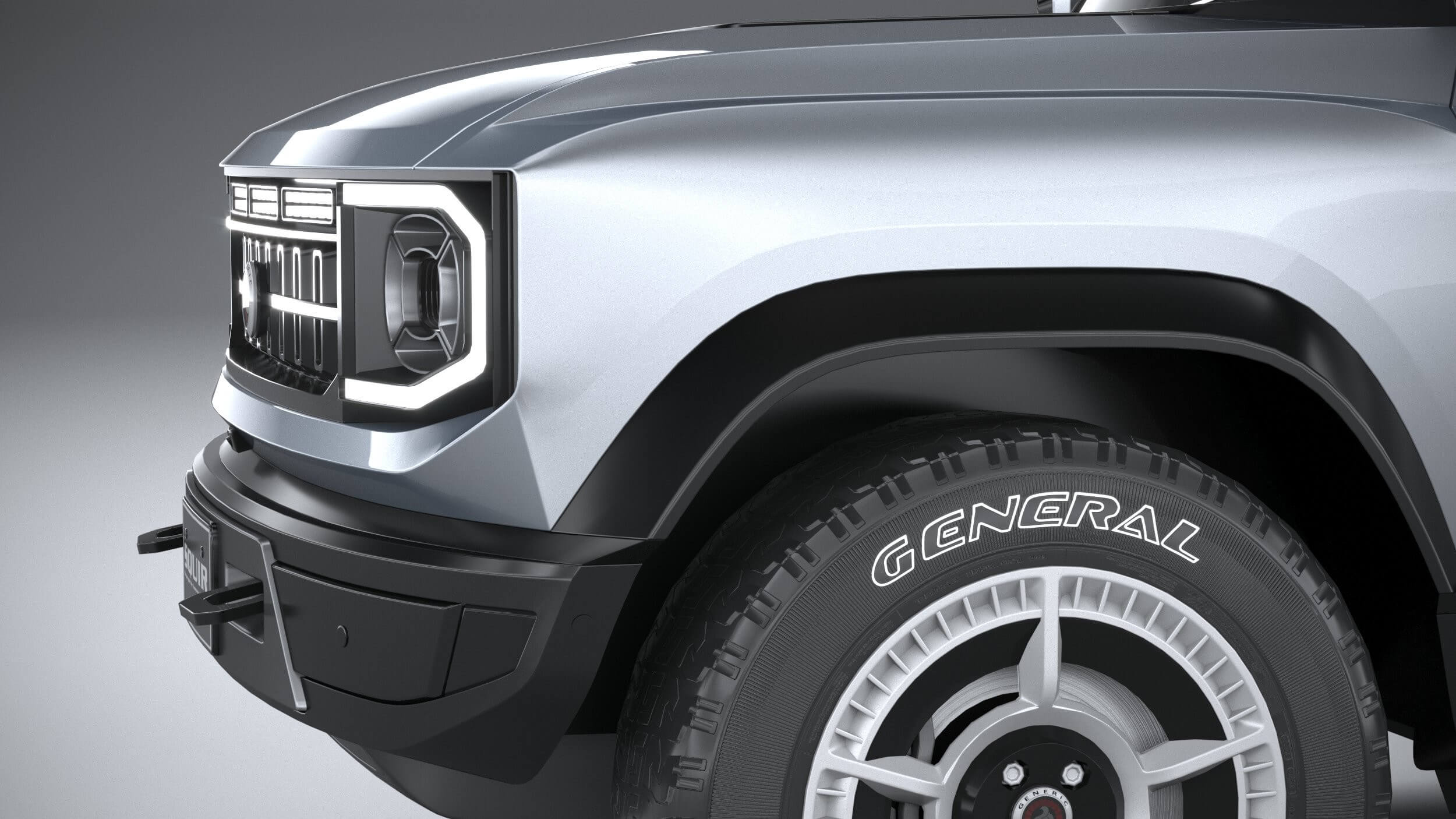 Generic Offroad EV V1 2022 Low Poly - 3D Model by SQUIR