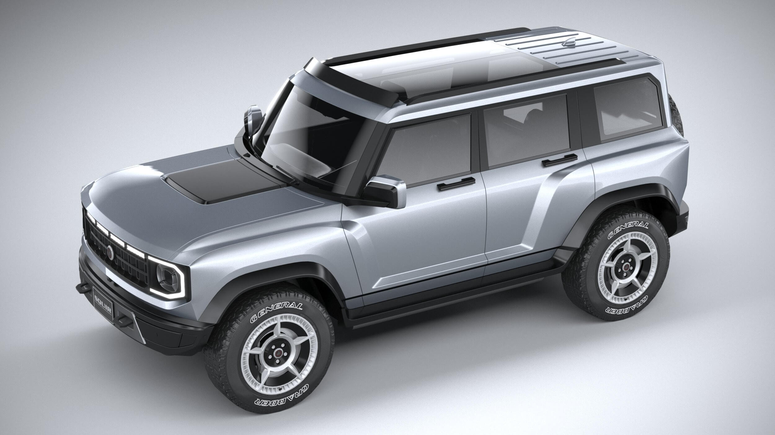 Generic Offroad EV V1 2022 Low Poly - 3D Model by SQUIR