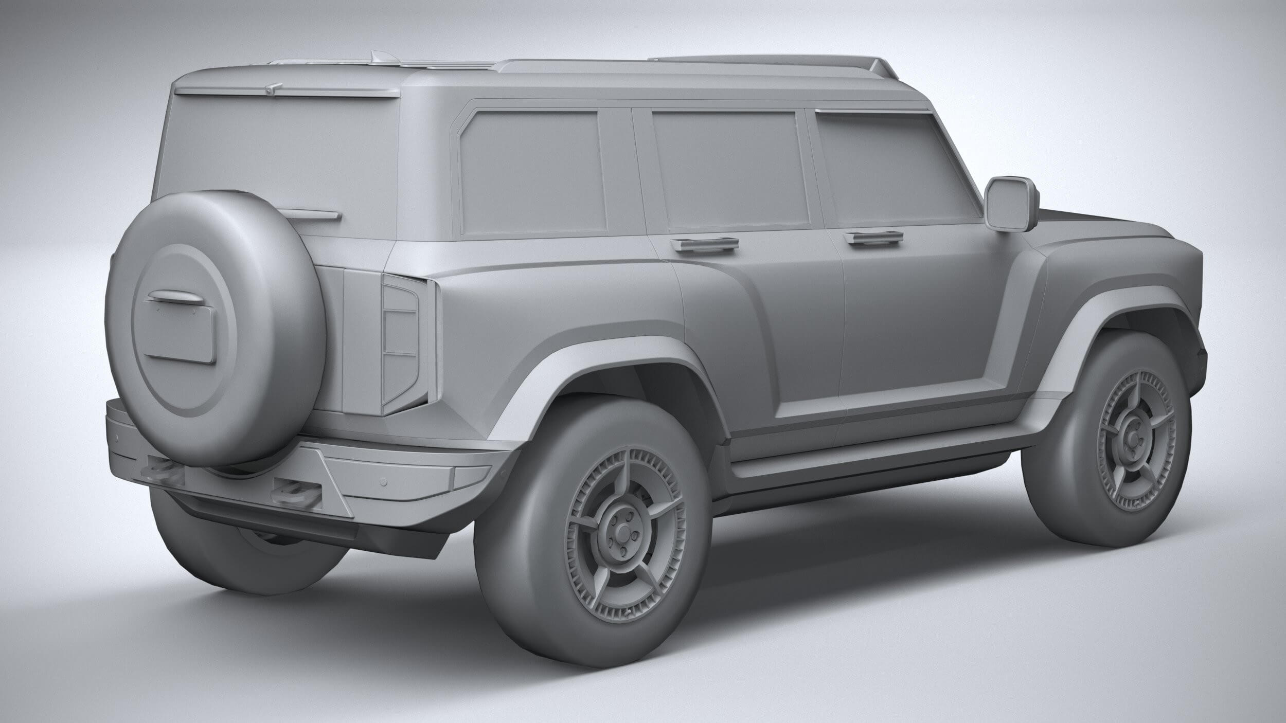 Generic Offroad EV V1 2022 Low Poly - 3D Model by SQUIR