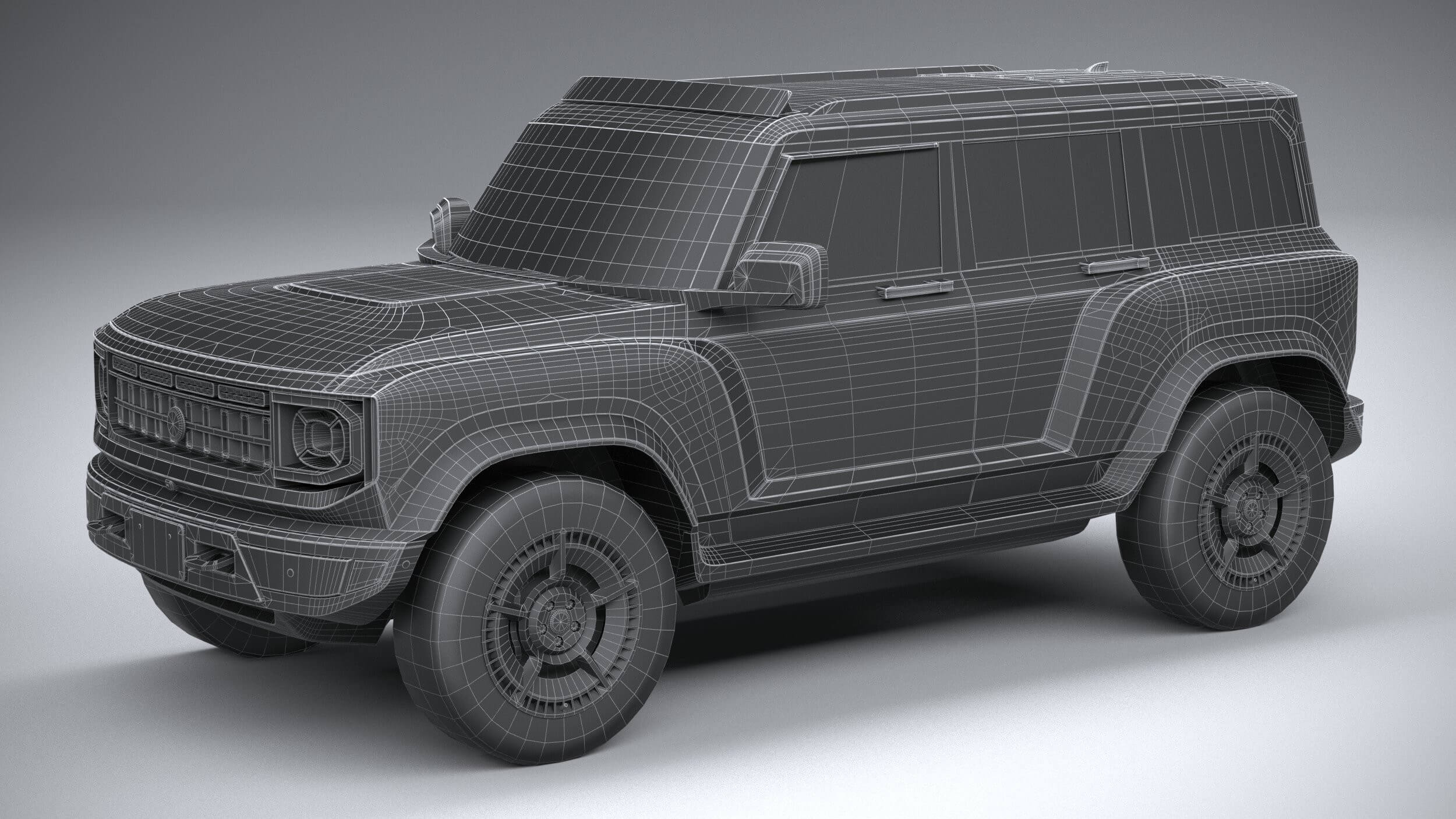 Generic Offroad EV V1 2022 Low Poly - 3D Model by SQUIR