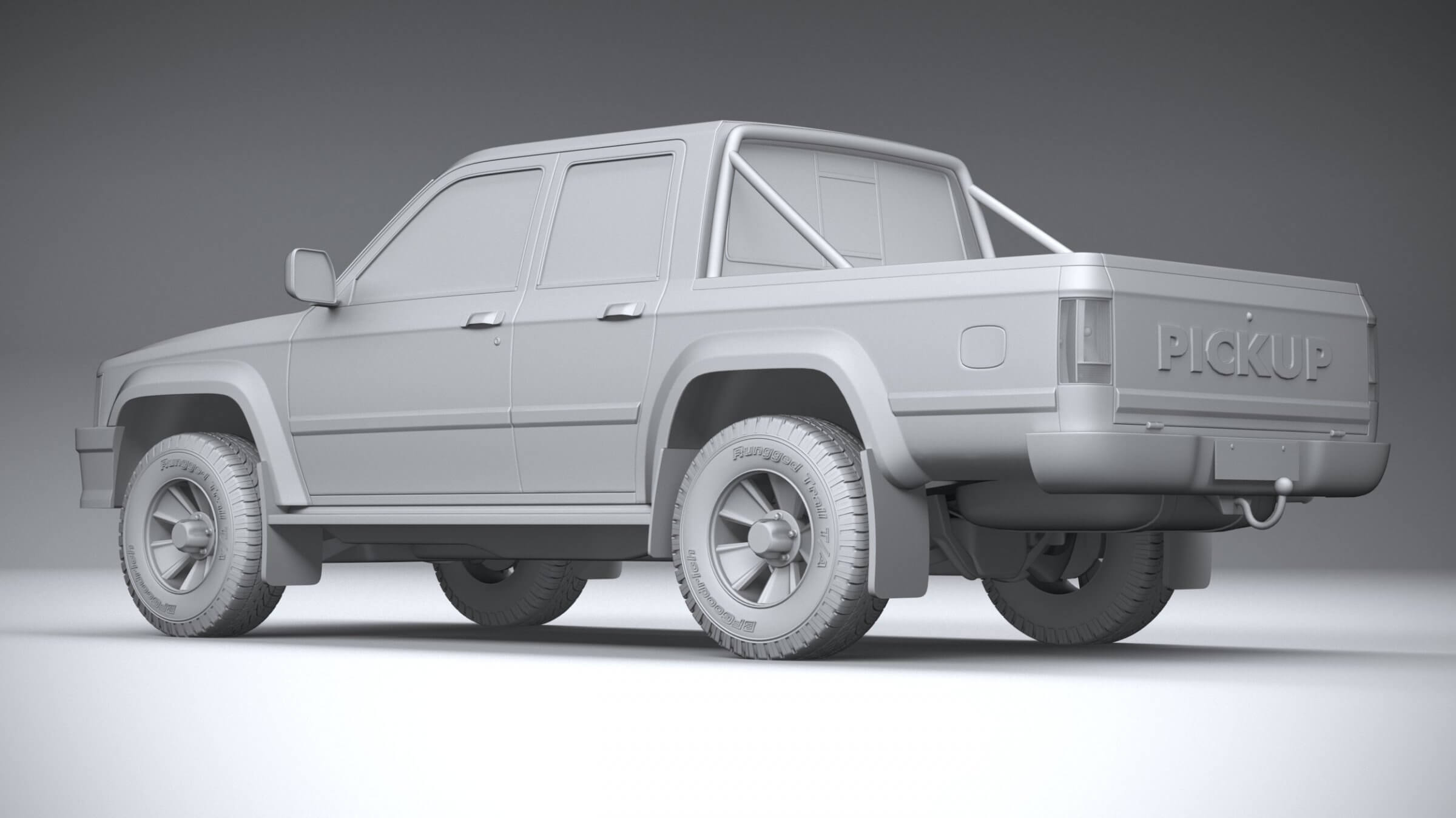 Generic Pickup 1980 - 3D Model by SQUIR