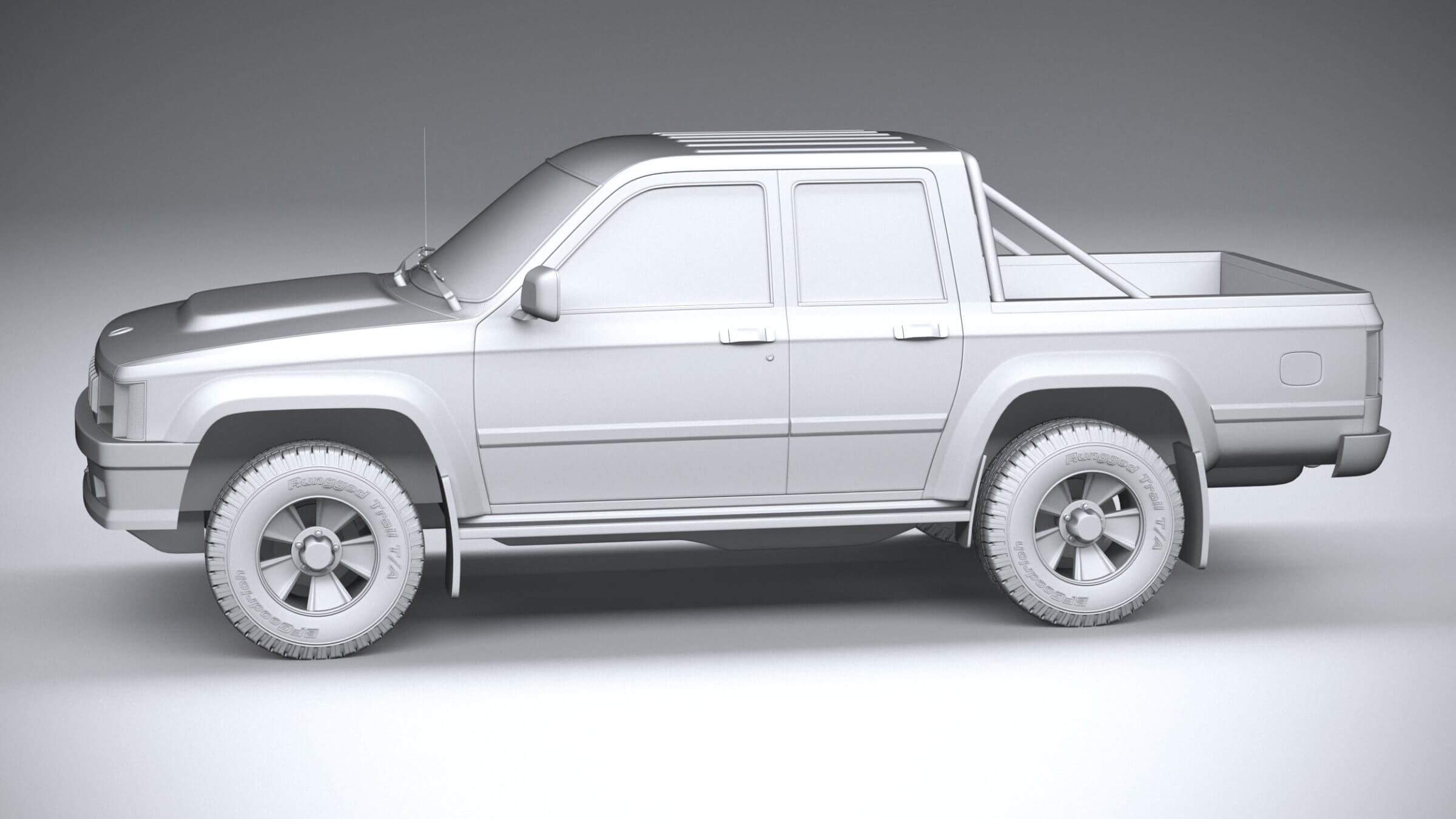 Generic Pickup 1980 - 3D Model by SQUIR