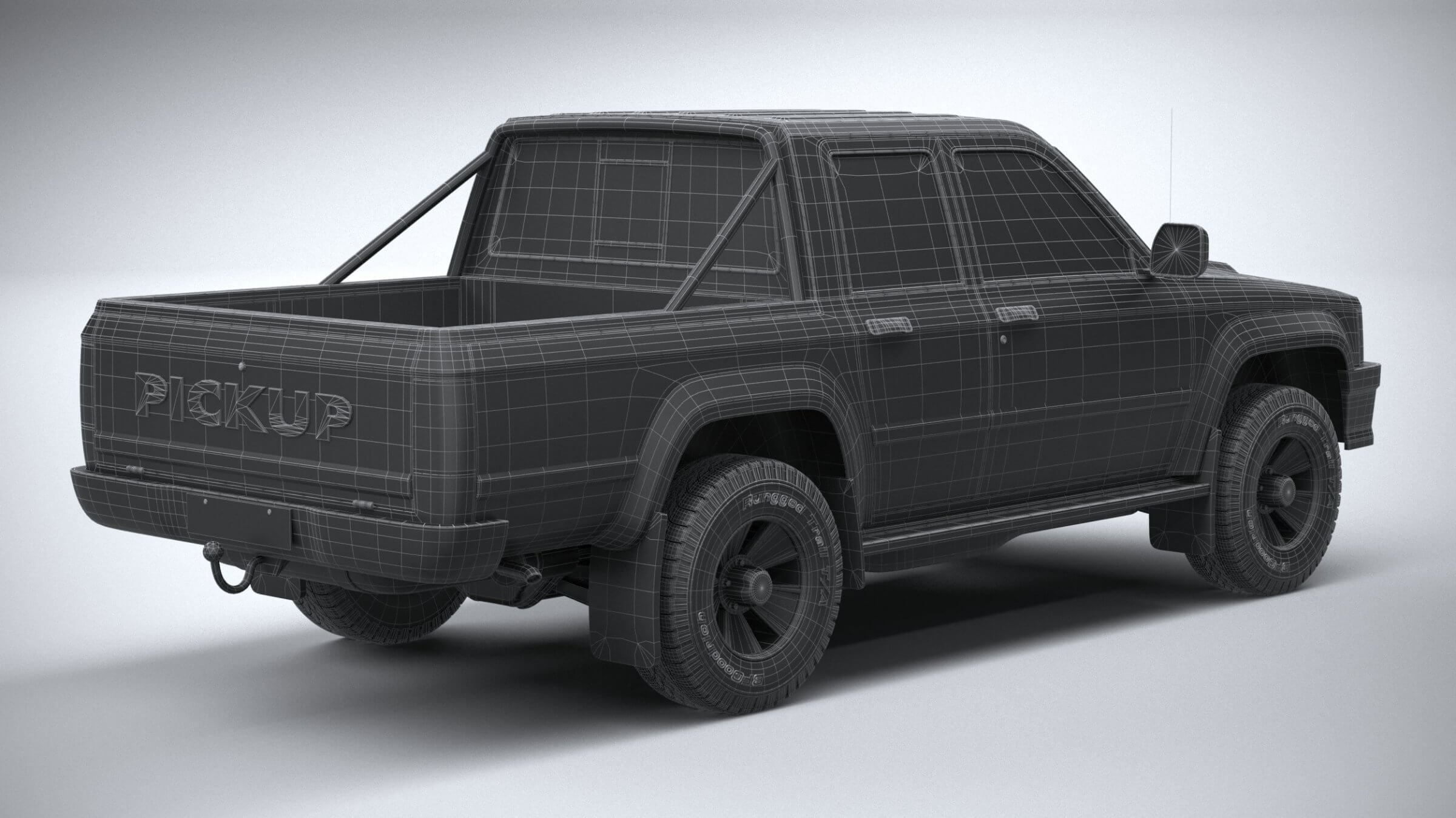 Generic Pickup 1980 - 3D Model by SQUIR