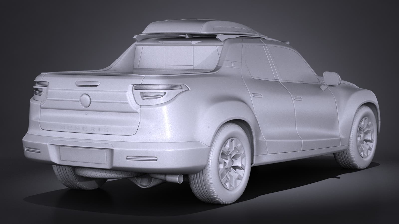 Generic Pickup 2016 - 3D Model by SQUIR