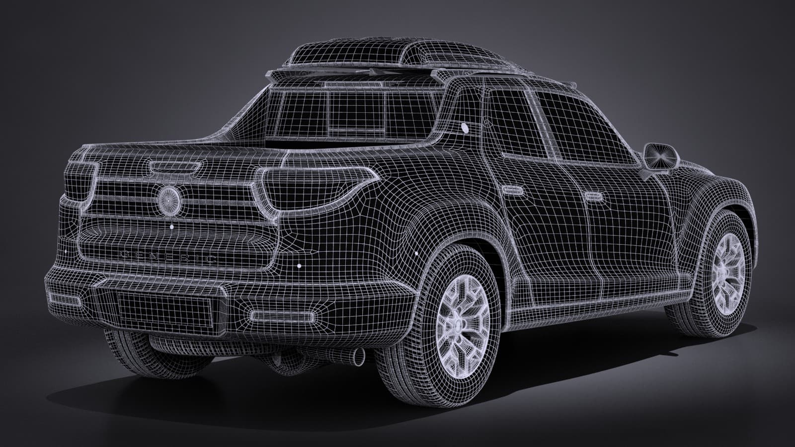 Generic Pickup 2016 - 3D Model by SQUIR