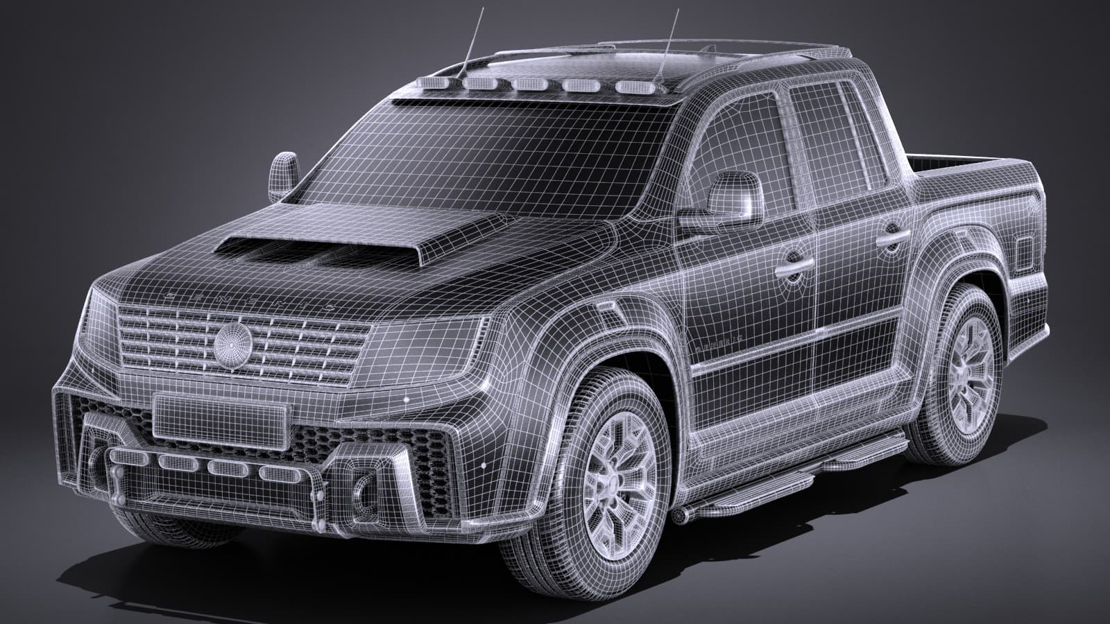 Generic Pickup 2017 - 3D Model by SQUIR