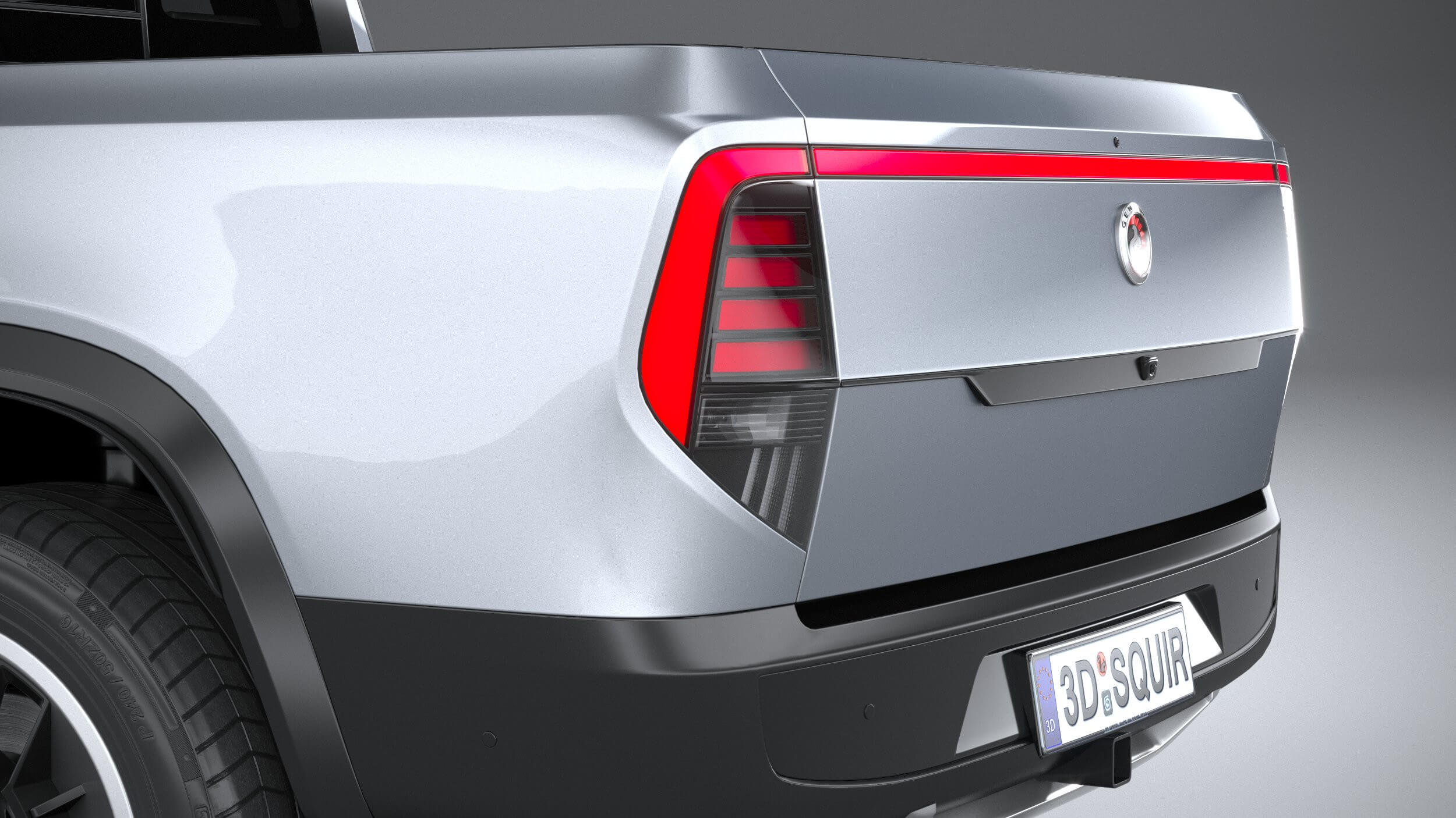 Generic Pickup V1 2023 - 3D Model by SQUIR