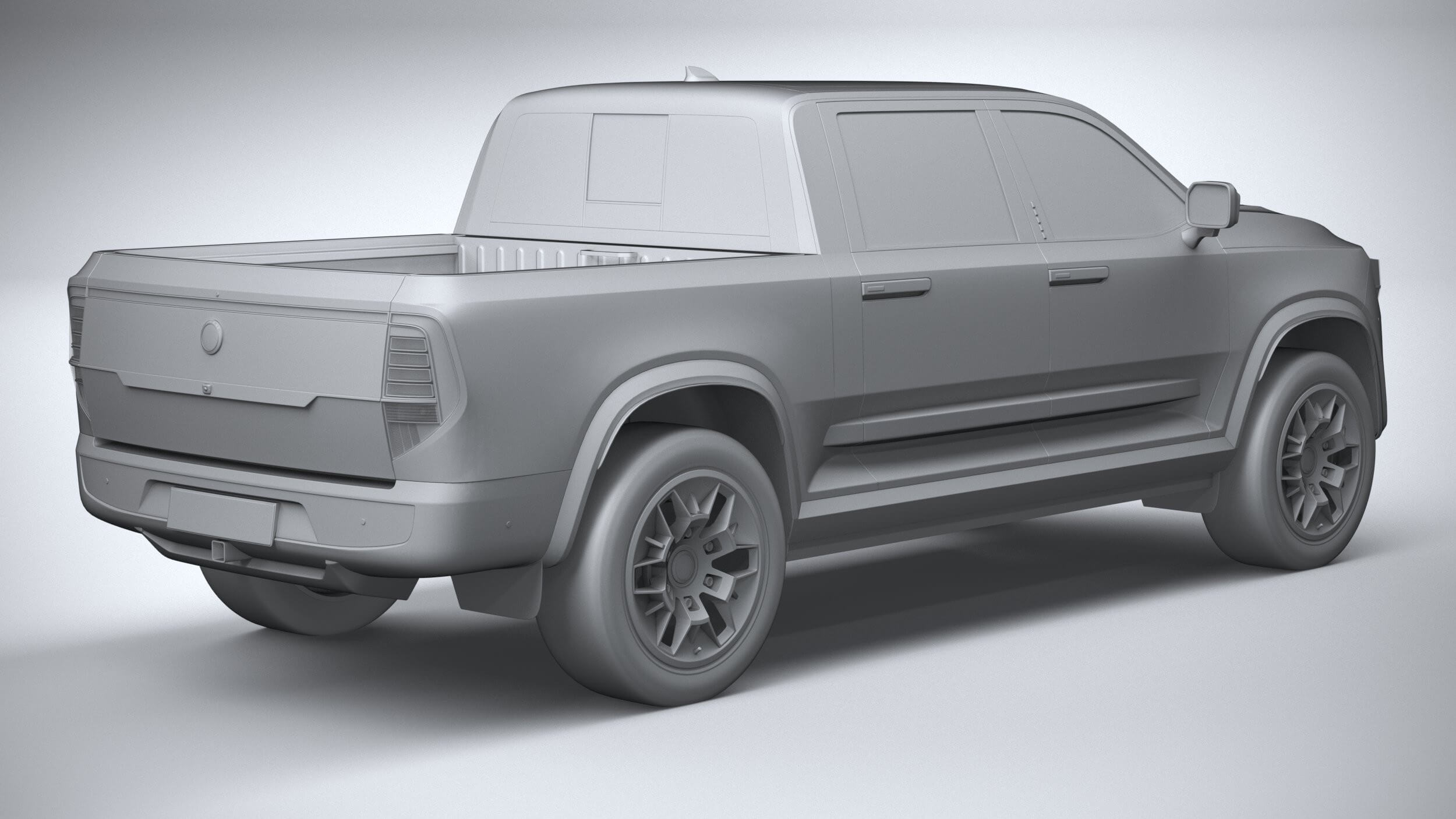 Generic Pickup V1 2023 - 3D Model by SQUIR