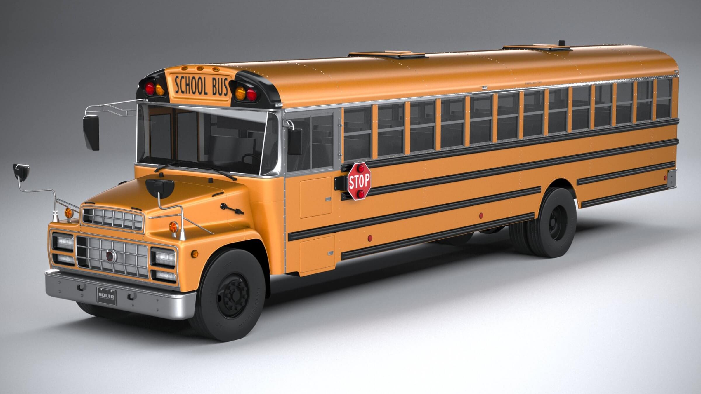 3d School Bus Bus