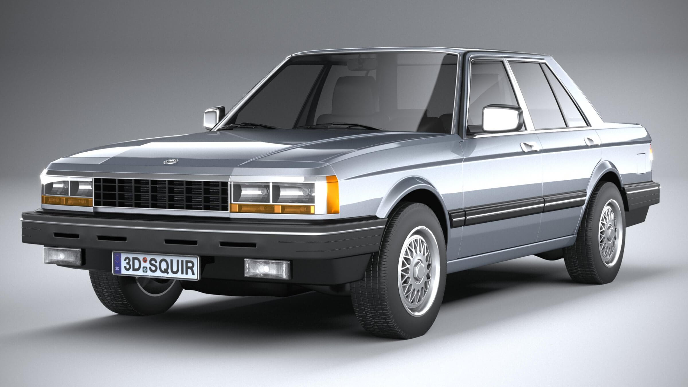 Generic Sedan 1980 - 3D Model by SQUIR