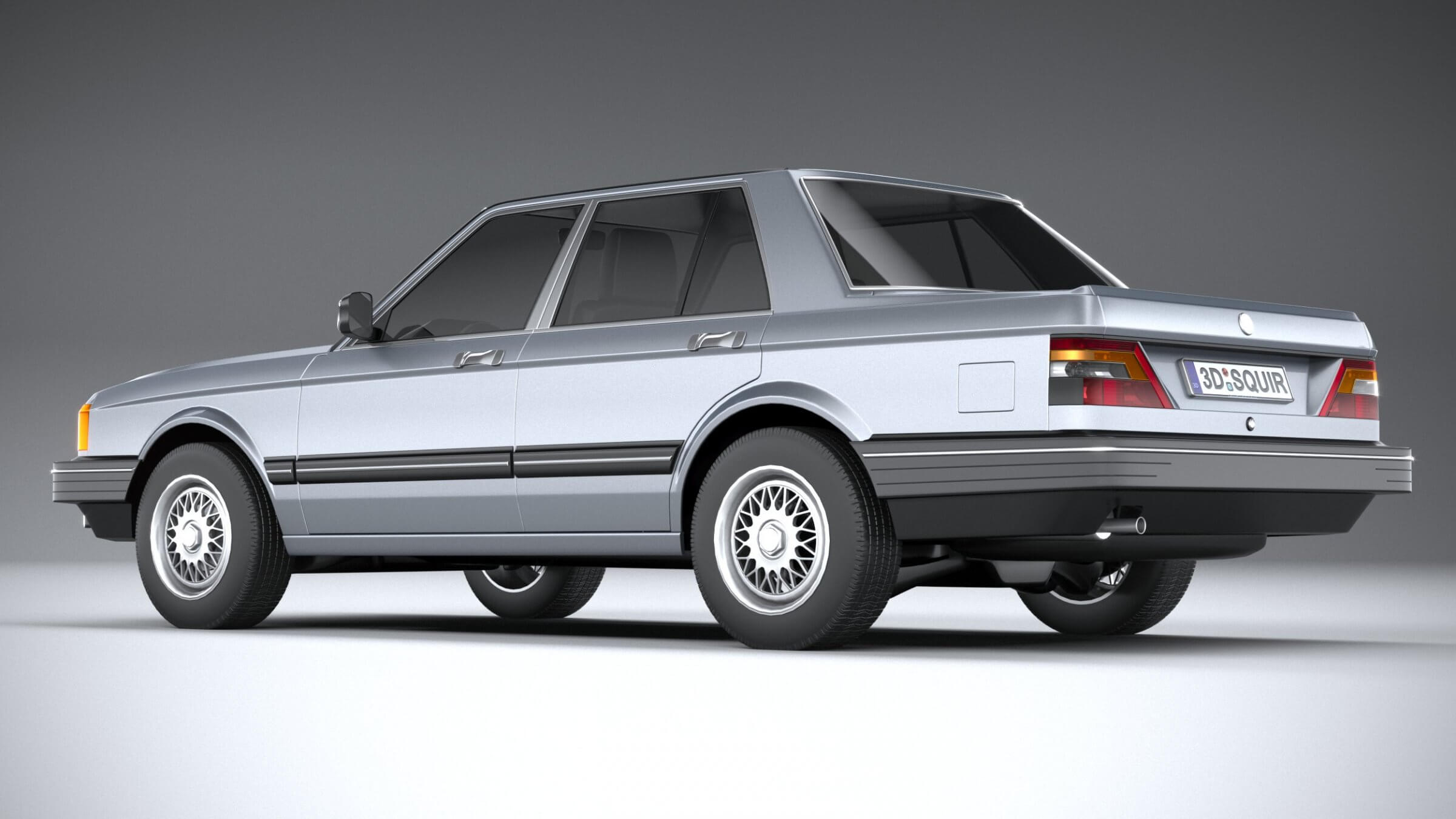 Generic Sedan 1980 - 3D Model by SQUIR