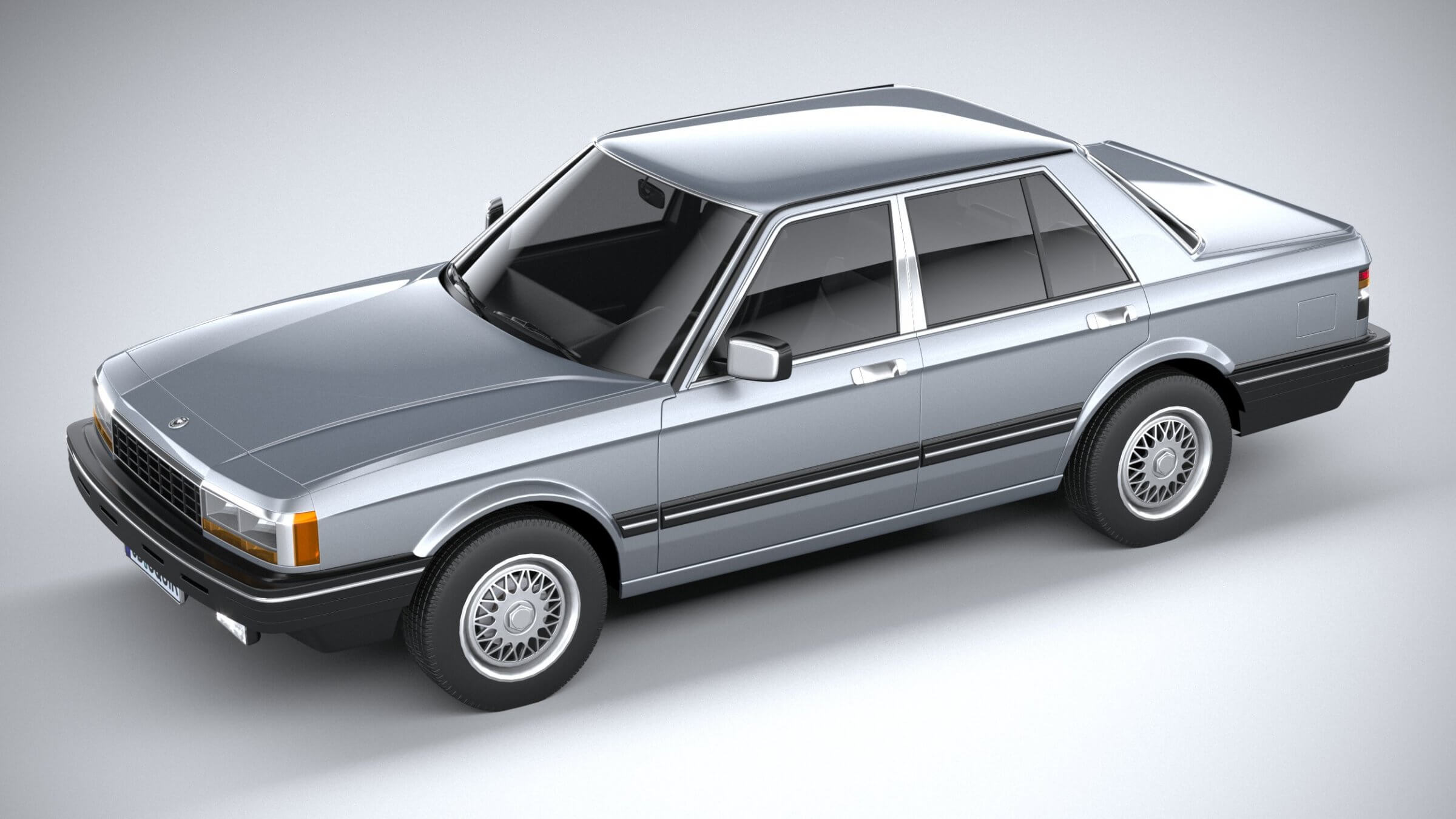 Generic Sedan 1980 - 3D Model by SQUIR