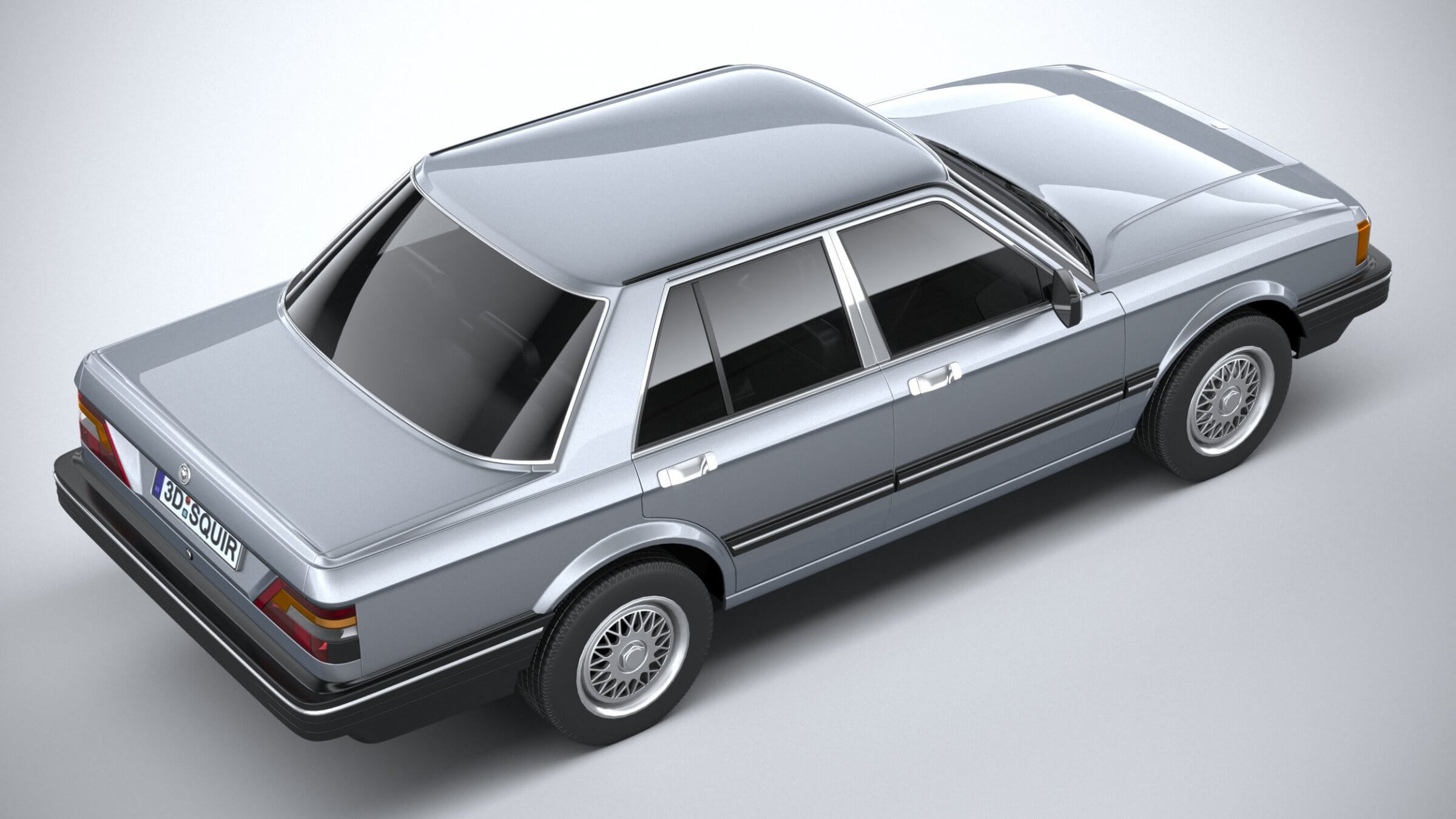 Generic Sedan 1980 - 3D Model by SQUIR