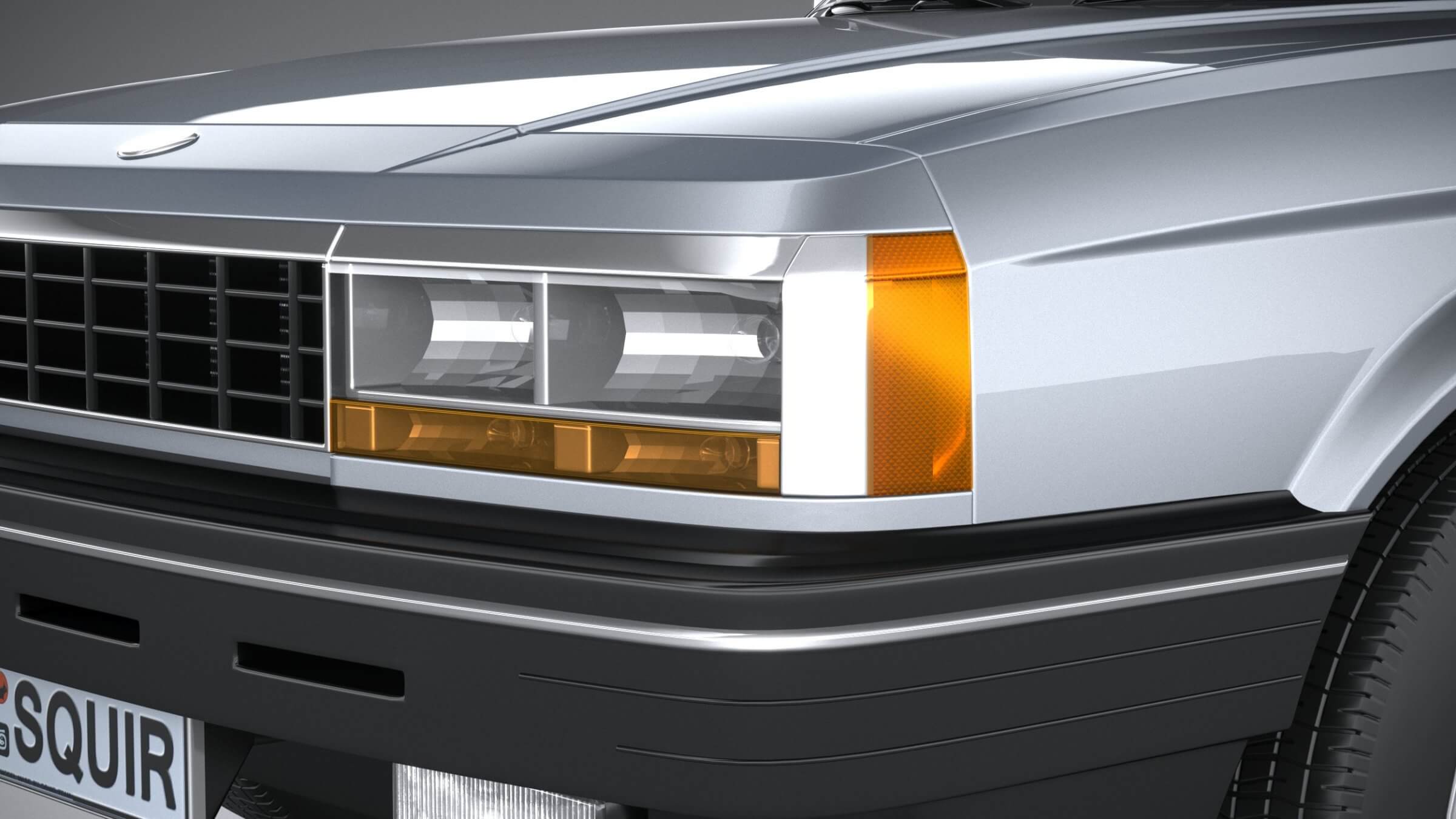 Generic Sedan 1980 - 3D Model by SQUIR