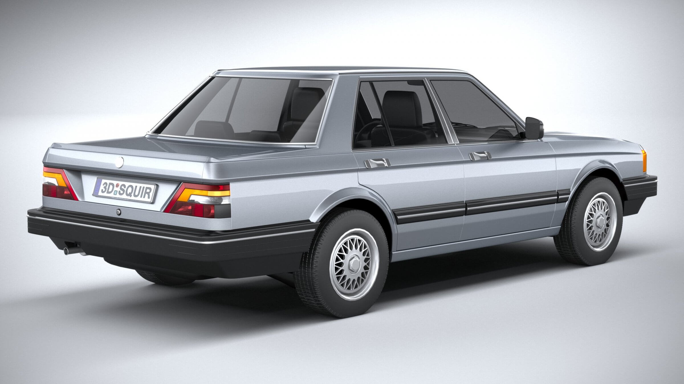 Generic Sedan 1980 - 3D Model by SQUIR
