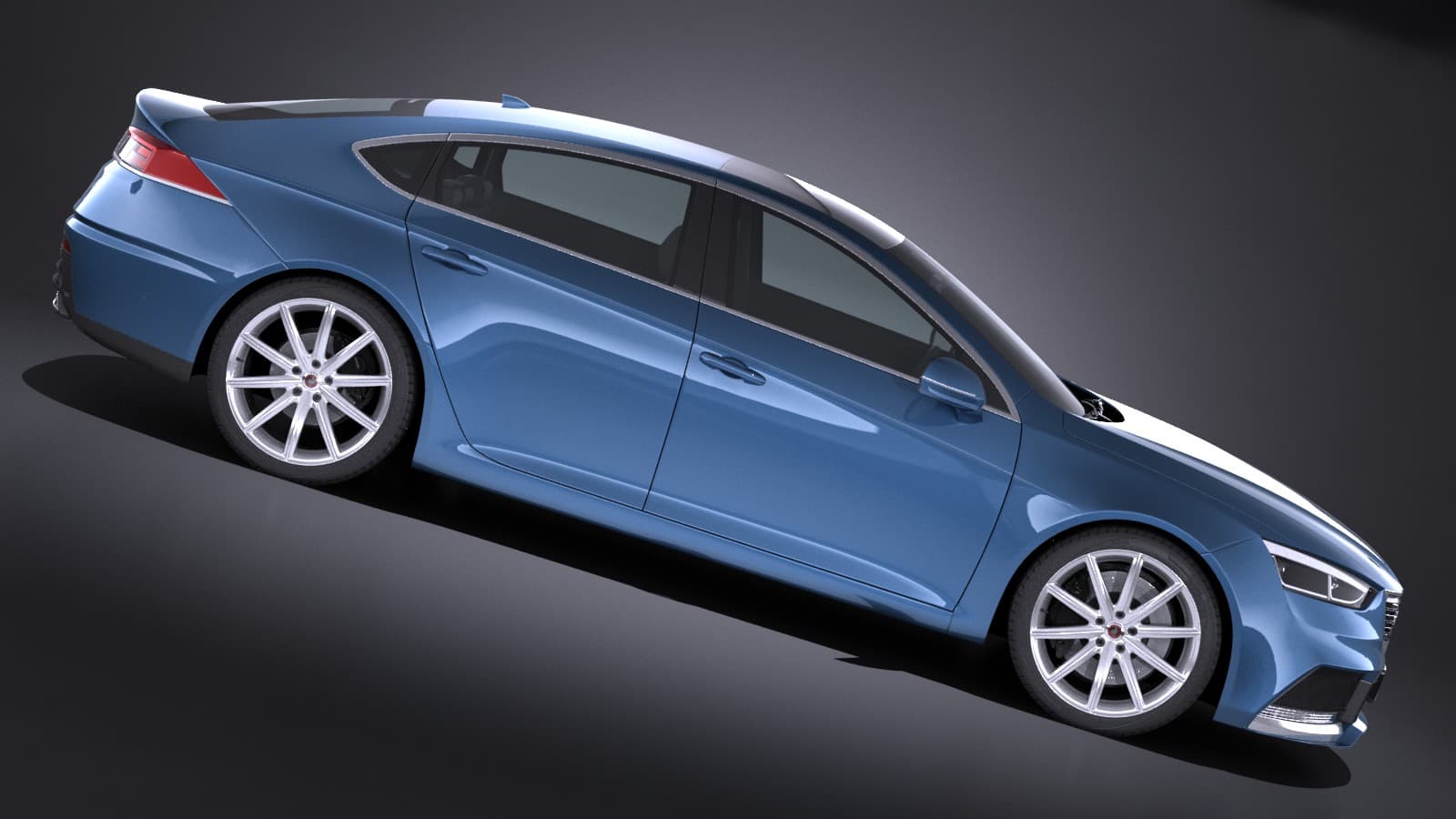 Generic Sedan 2 2017 - 3D Model by SQUIR