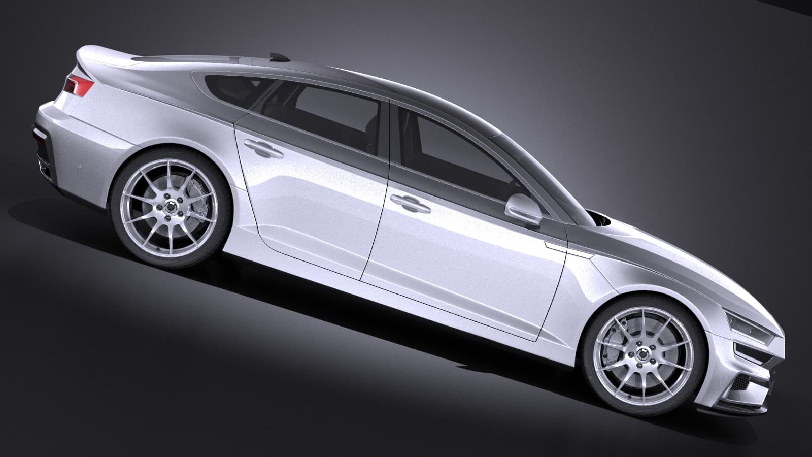 Generic Sedan 2017 V2 Studio - 3D Model by SQUIR