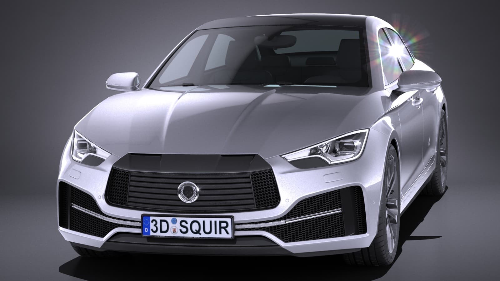 Generic Sedan 2017 - 3D Model by SQUIR