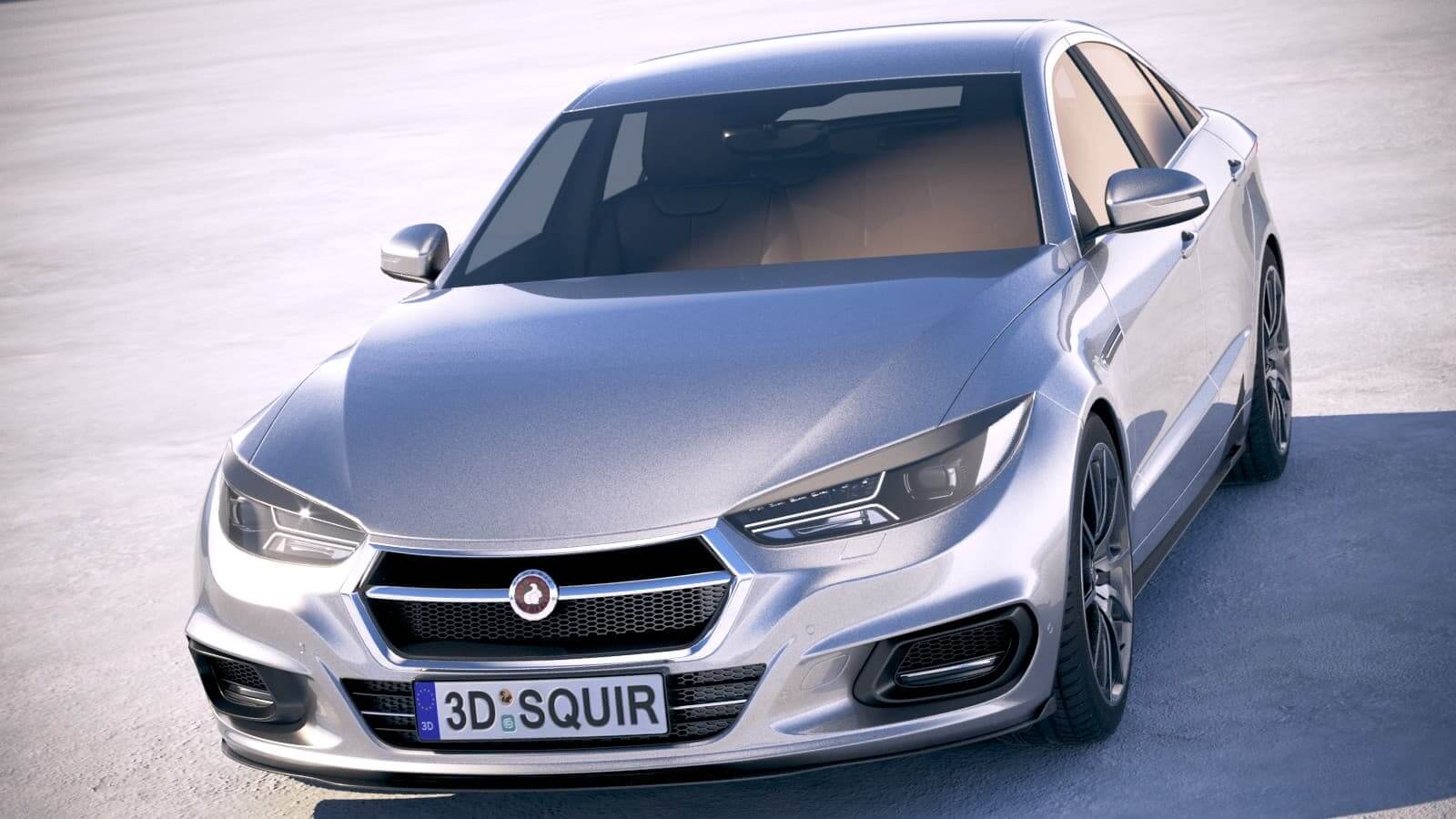 Generic Sedan 2018 - 3D Model by SQUIR