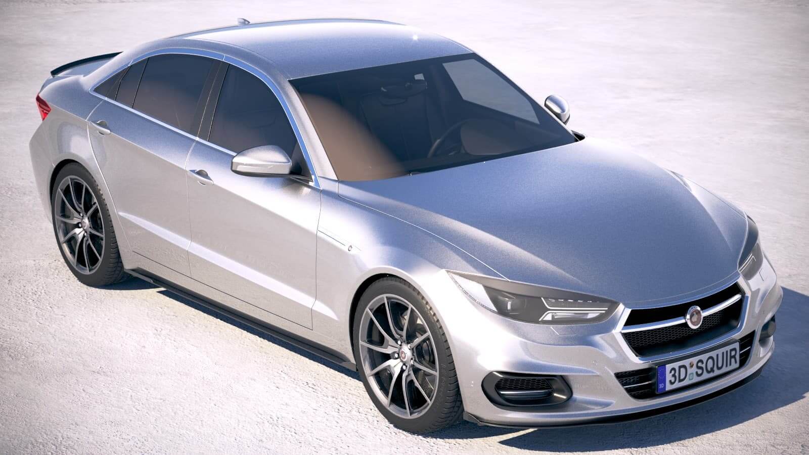 Generic Sedan 2018 - 3D Model by SQUIR