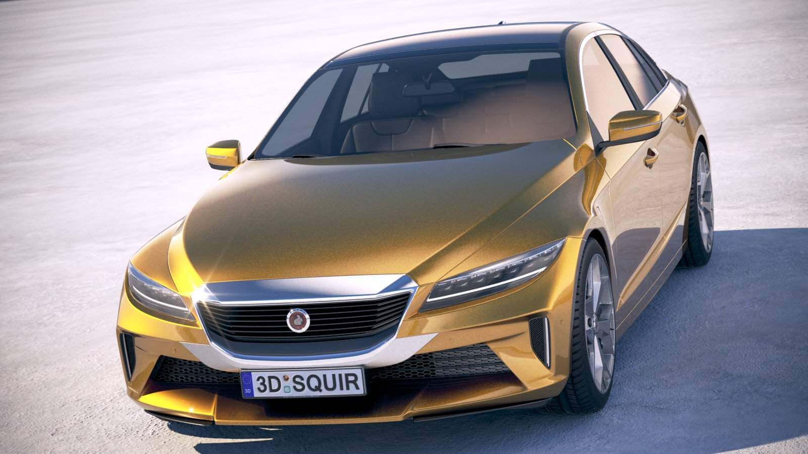 Generic Sedan 2019 - 3D Model by SQUIR