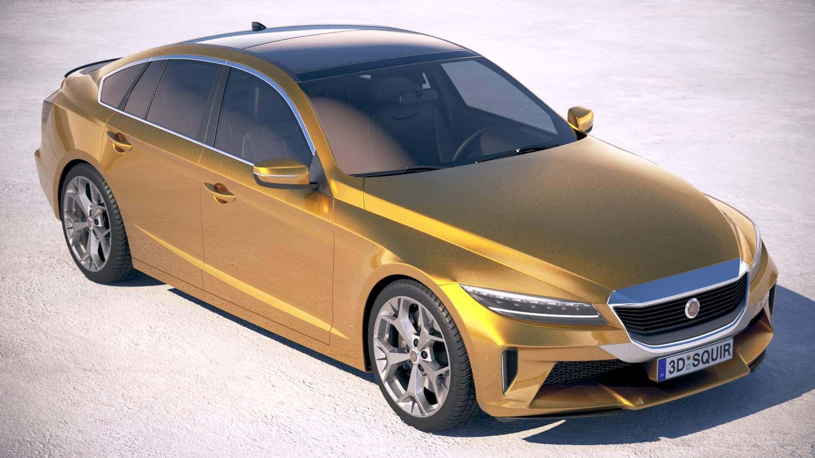 Generic Sedan 2019 - 3D Model by SQUIR