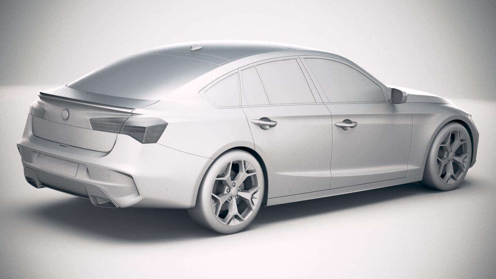 Generic Sedan 2019 - 3D Model by SQUIR