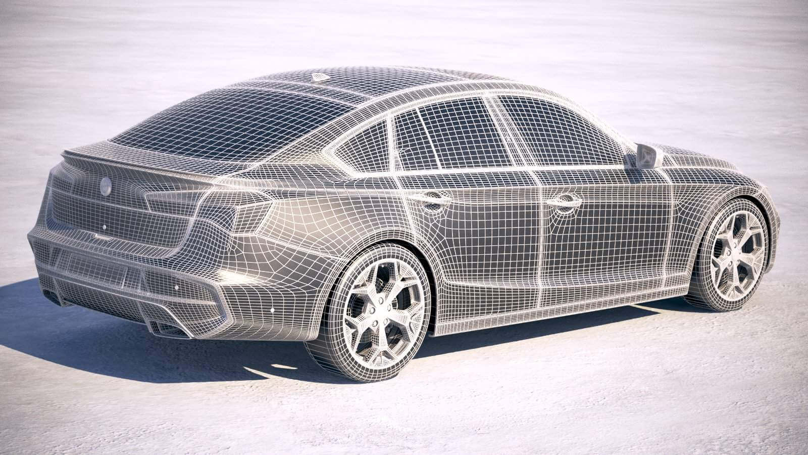 Generic Sedan 2019 - 3D Model by SQUIR