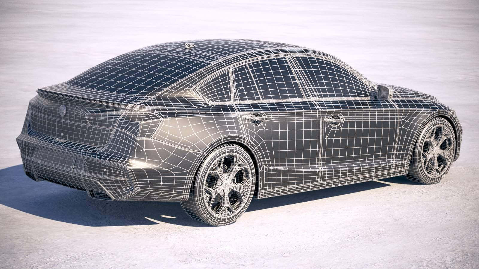 Generic Sedan 2019 - 3D Model by SQUIR