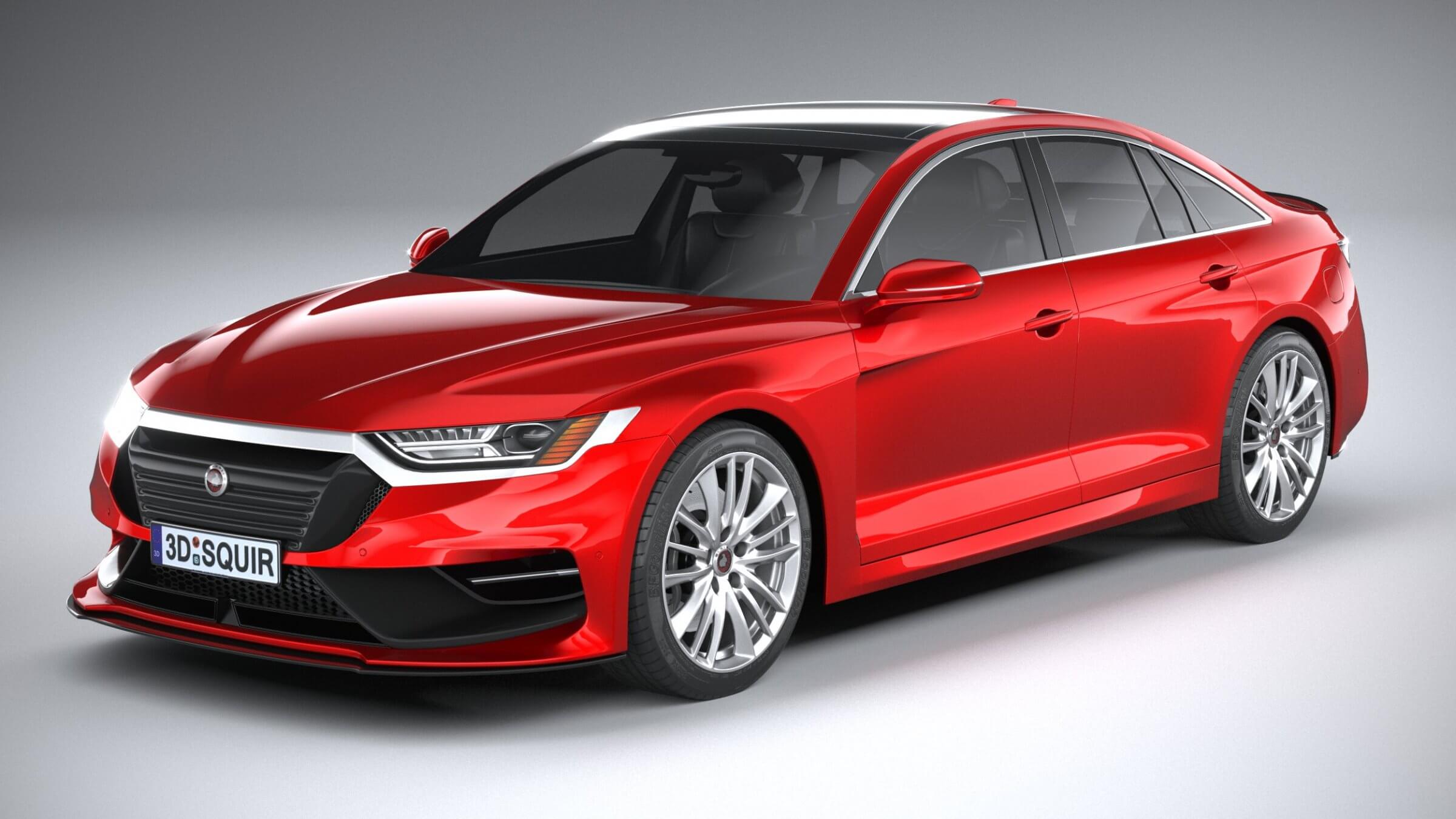 Generic Sedan 2020 V2 - 3D Model by SQUIR