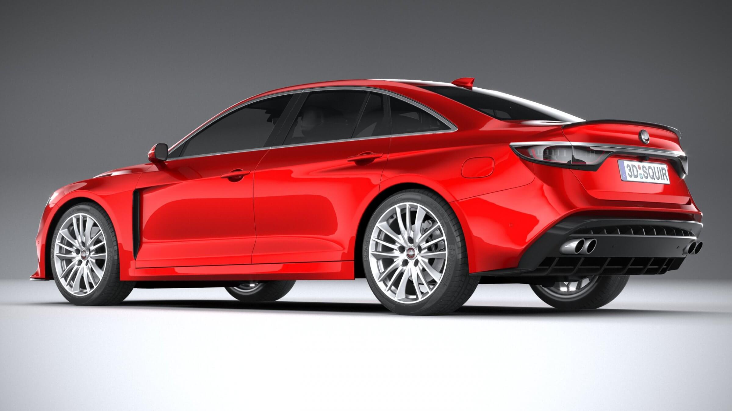 Generic Sedan 2020 V2 - 3D Model by SQUIR