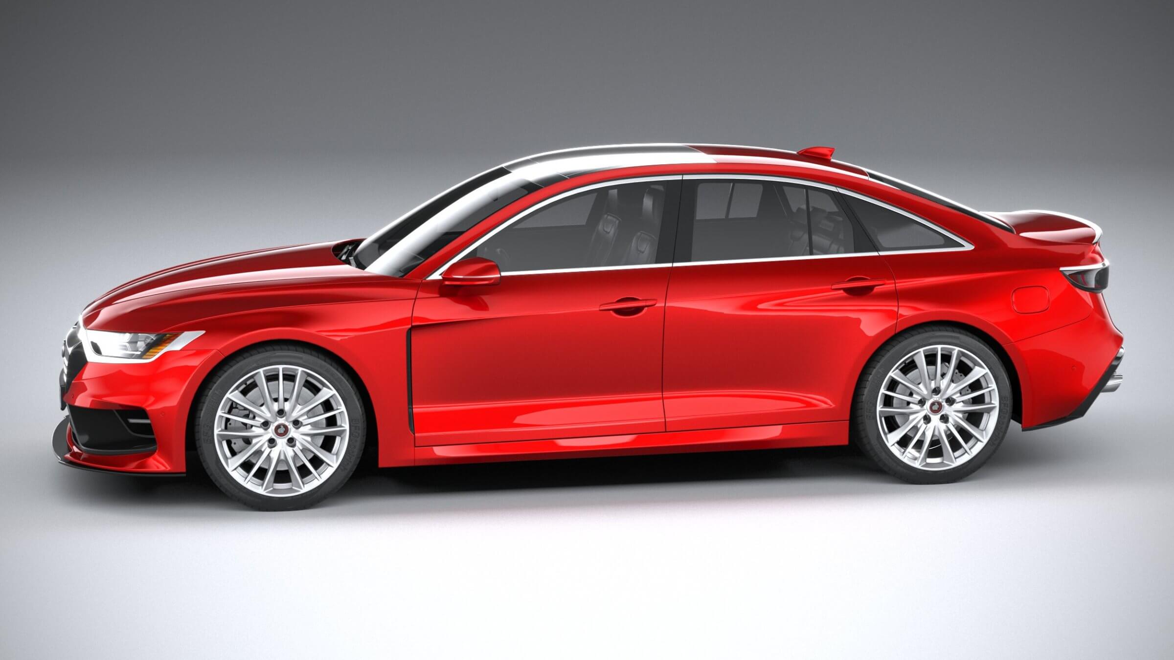 Generic Sedan 2020 V2 - 3D Model by SQUIR