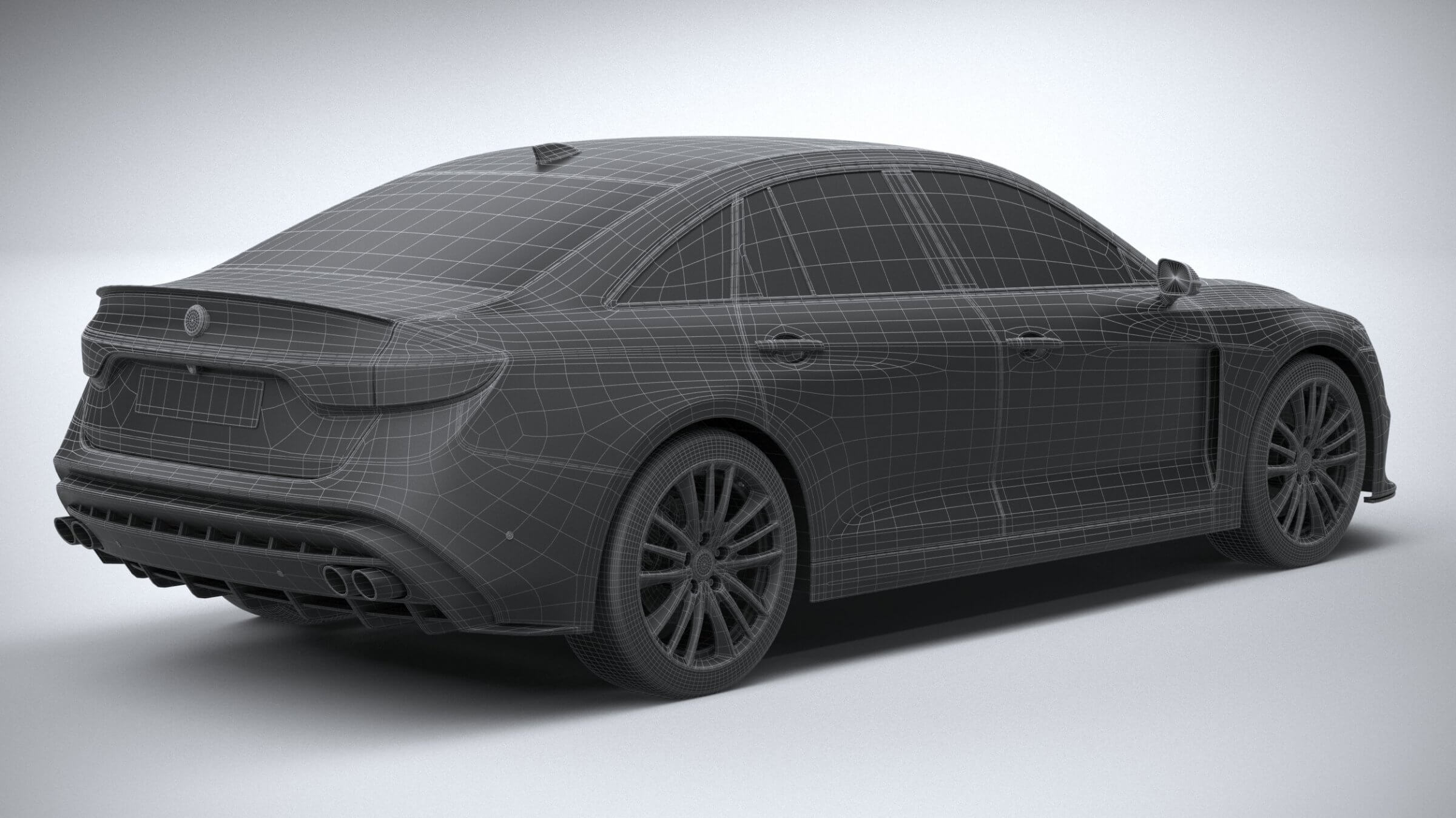 Generic Sedan 2020 V2 - 3D Model by SQUIR