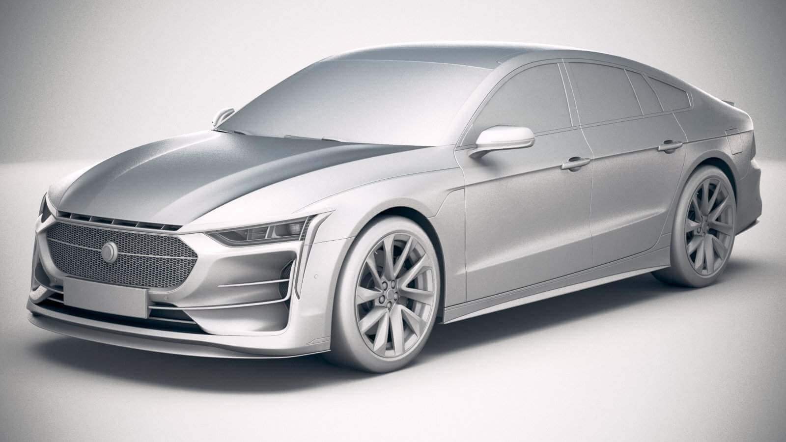 Generic Sedan 2020 - 3D Model by SQUIR