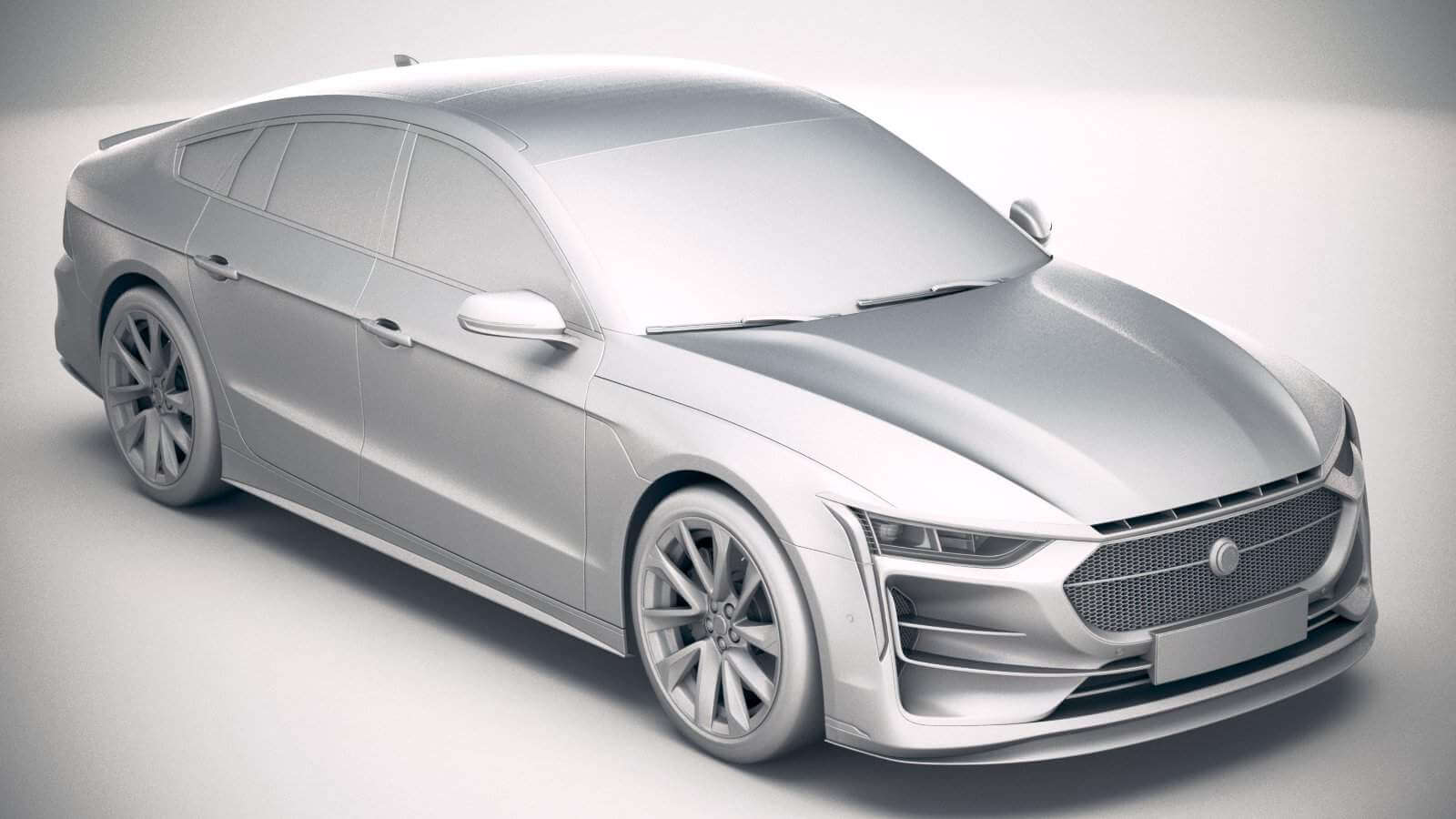 Generic Sedan 2020 - 3D Model by SQUIR