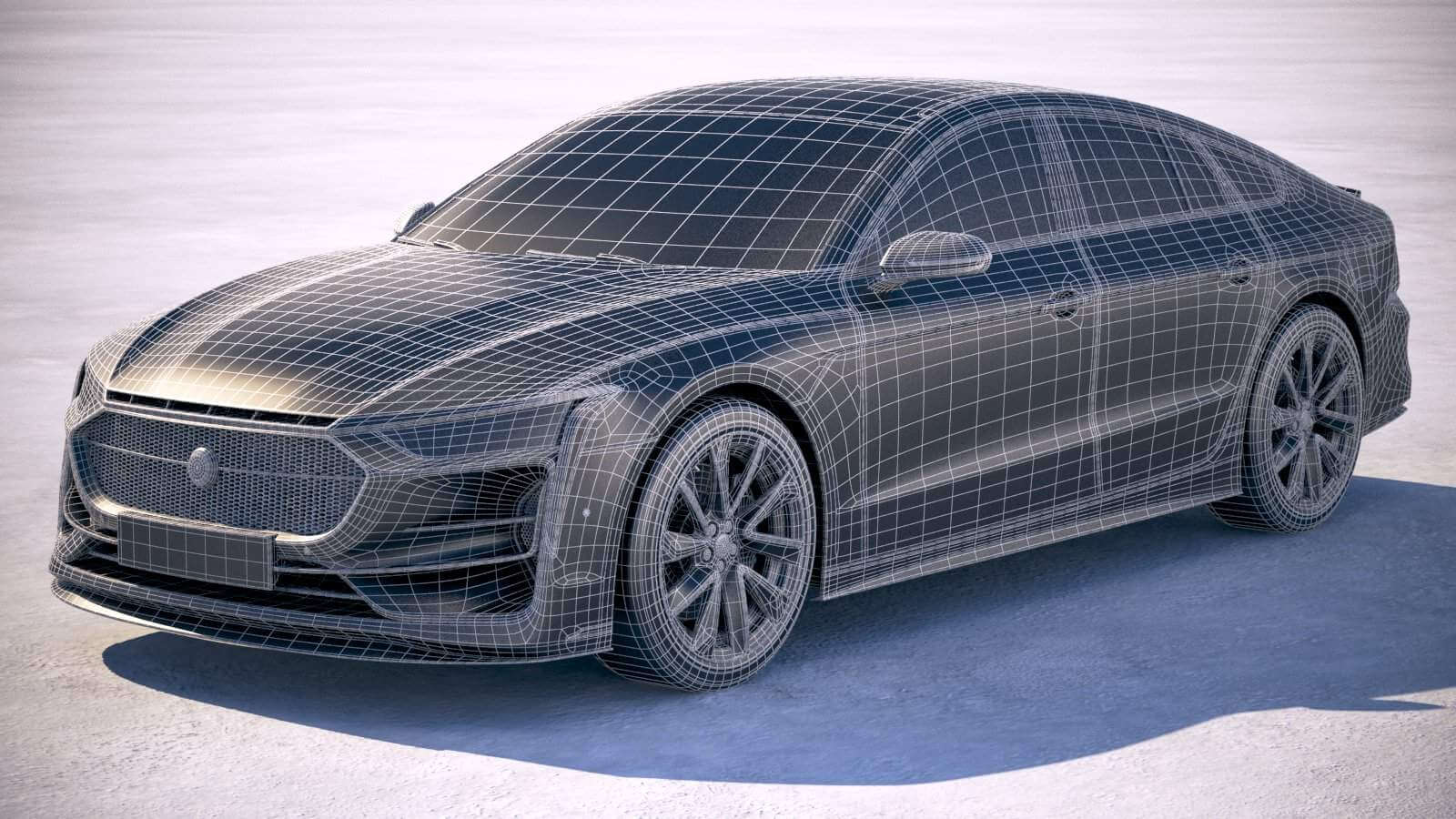 Generic Sedan 2020 - 3D Model by SQUIR