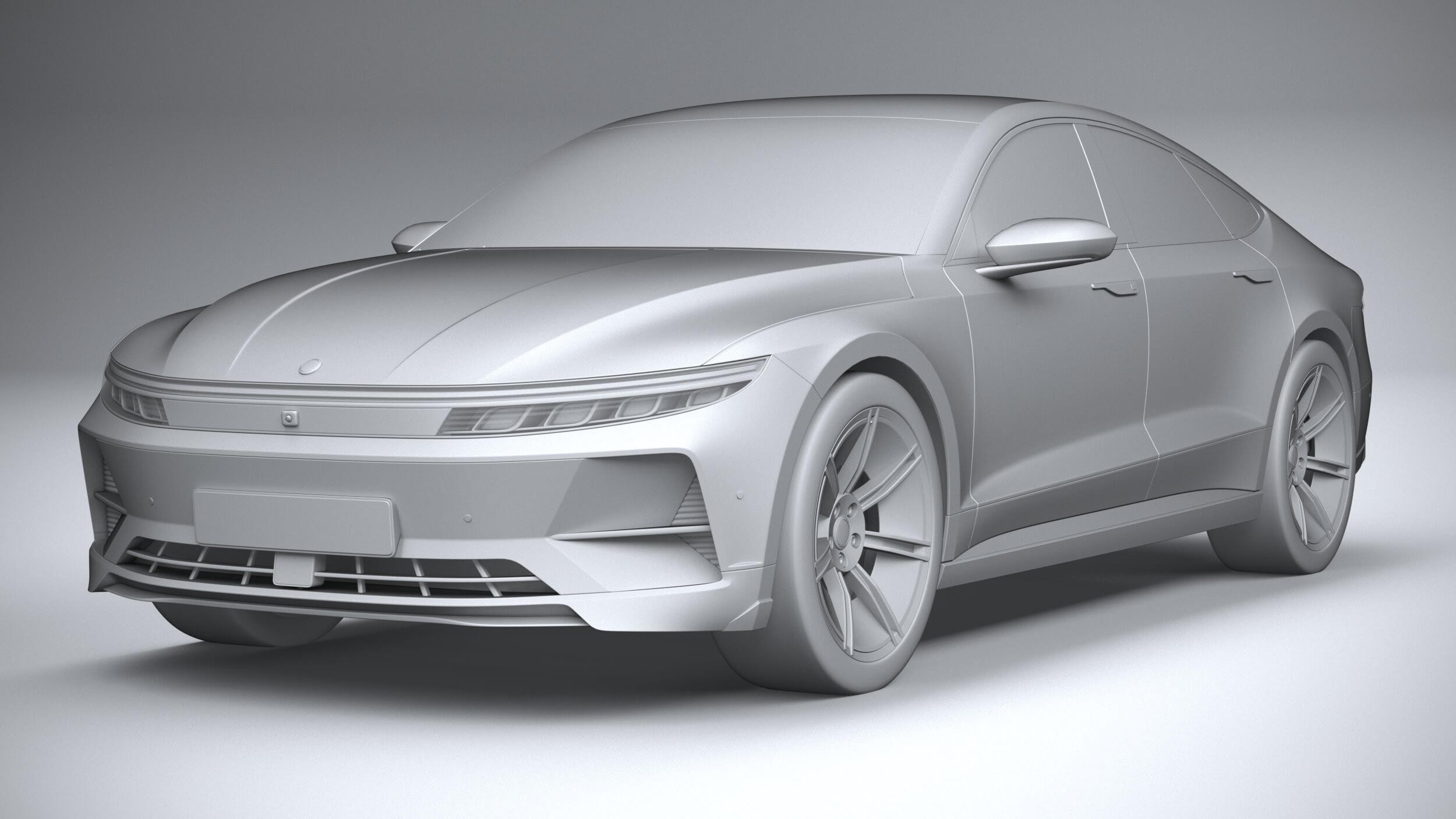 Generic Sedan 4 Door EV V3 2022 - 3D Model by SQUIR