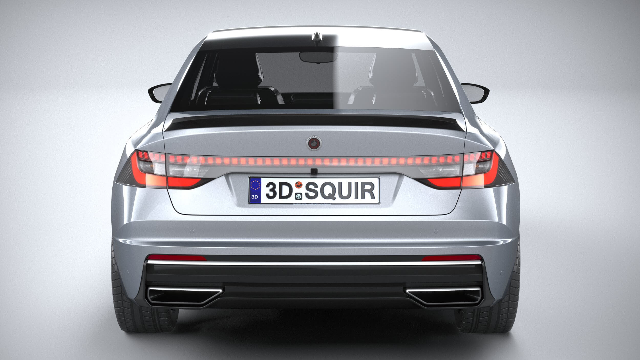 Generic Sedan V1 2022 Low Poly - 3D Model by SQUIR